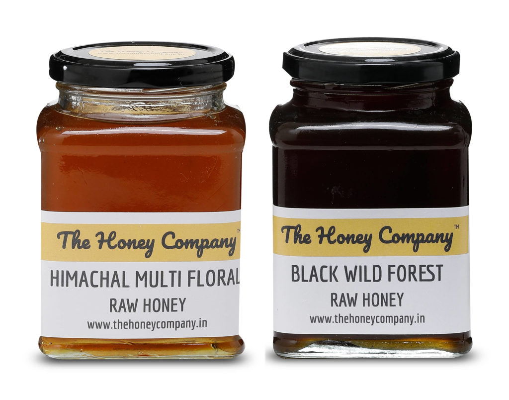Himachal Multi Floral Raw Honey + Black Wild Forest Raw Honey - The ...